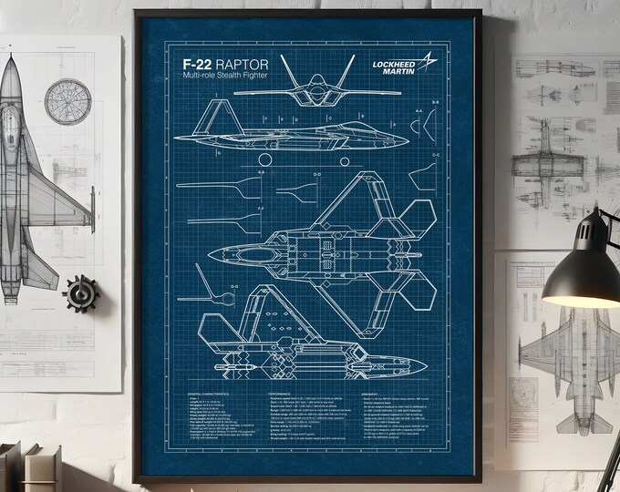 F-22 Raptor Desk Model With Stand Stunning Precision 3D Printed 1/72 ...