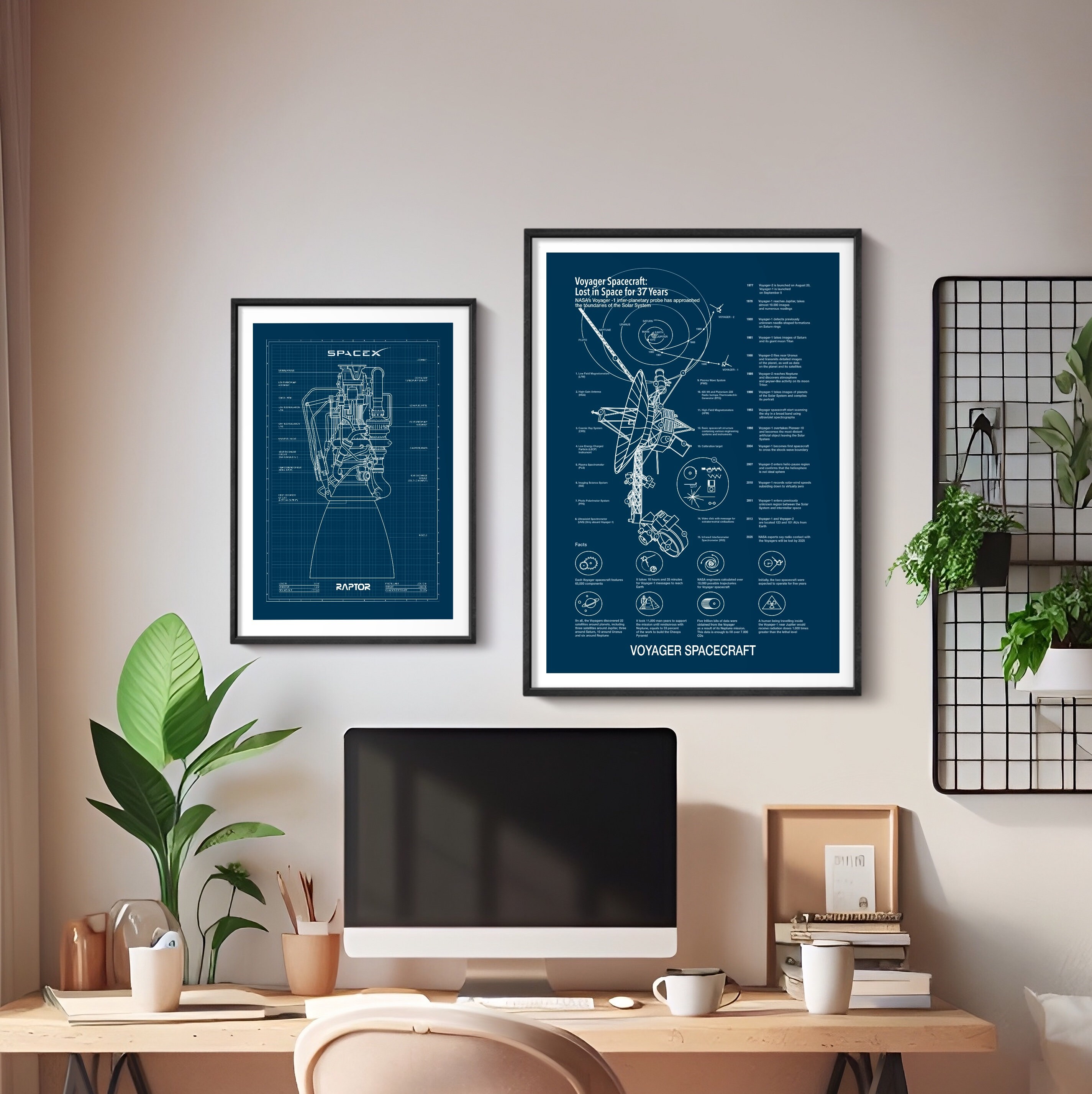 Spacex Raptor Engine, Blueprint Poster, Starship, Rocket Print, Space ...