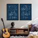 Bicycle Poster, Blueprint Poster, Mtb Bike Blueprint Poster, Bike Gift ...