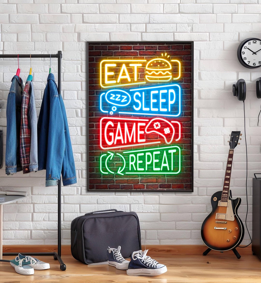 Neon Poster Motivation Poster Motivation Words Young Room - Etsy