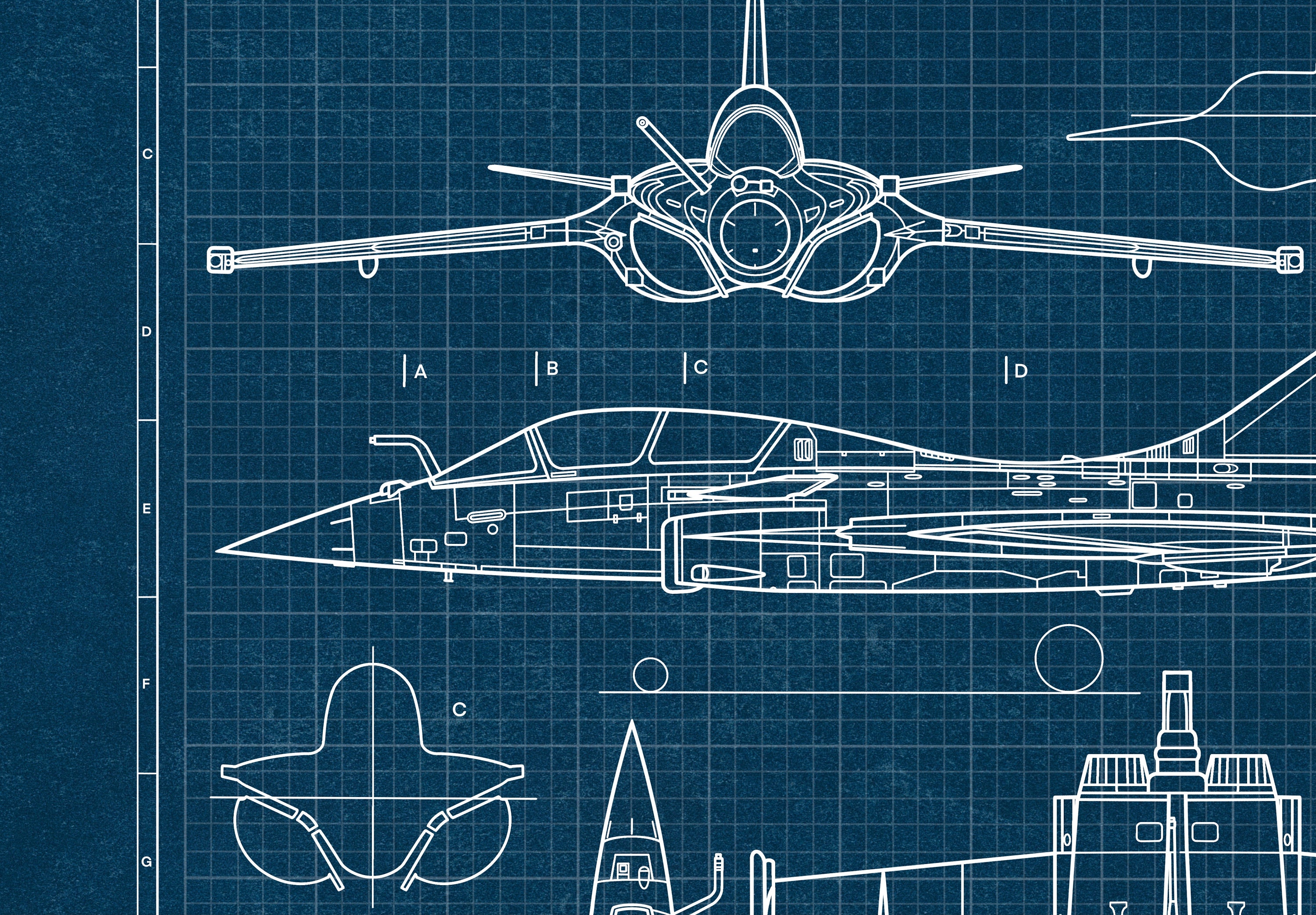 Buy Rafale Fighter Jet, Blueprint Poster, Dassault Rafale Print ...