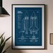 Space Shuttle Blueprint Poster: NASA Spacecraft Art, Aerospace Gift ...