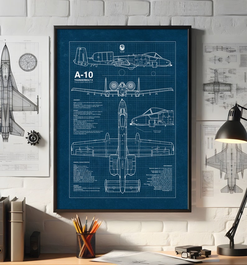 A-10 Thunderbolt, A-10 Warthog, Blueprint, Aviation, Military Aviation ...
