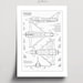 Eurofighter Typhoon Blueprint Poster: Military Aviation Art (instant ...