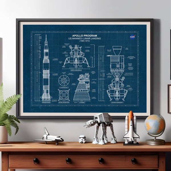 Nasa Poster Blueprint - Etsy