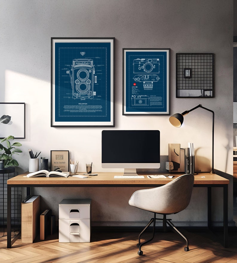 Rolleiflex Camera, Blueprint Poster, Vintage Camera, Camera Poster ...
