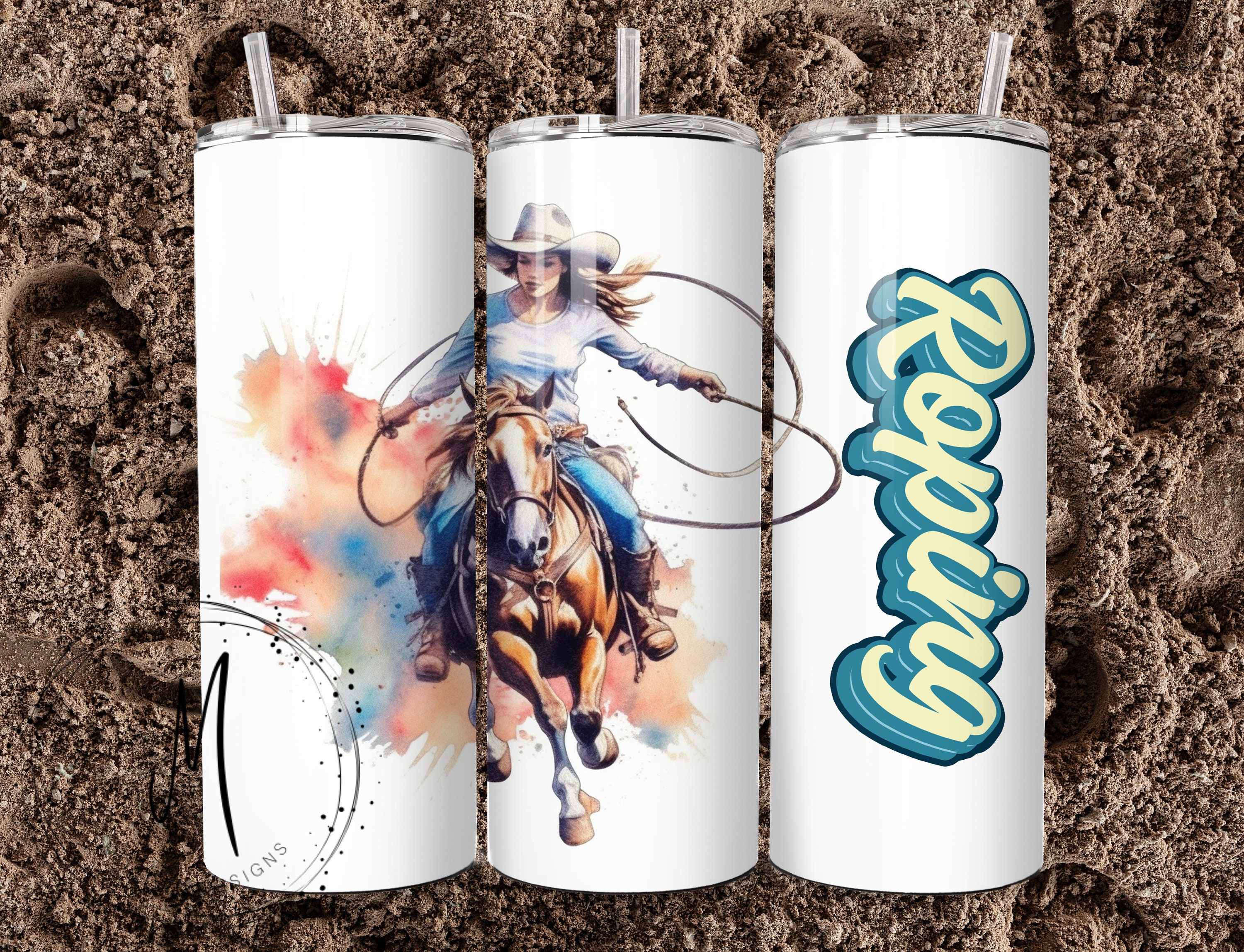 Woman Roper 20oz Tumbler Wrap PNG Digital File for - Etsy