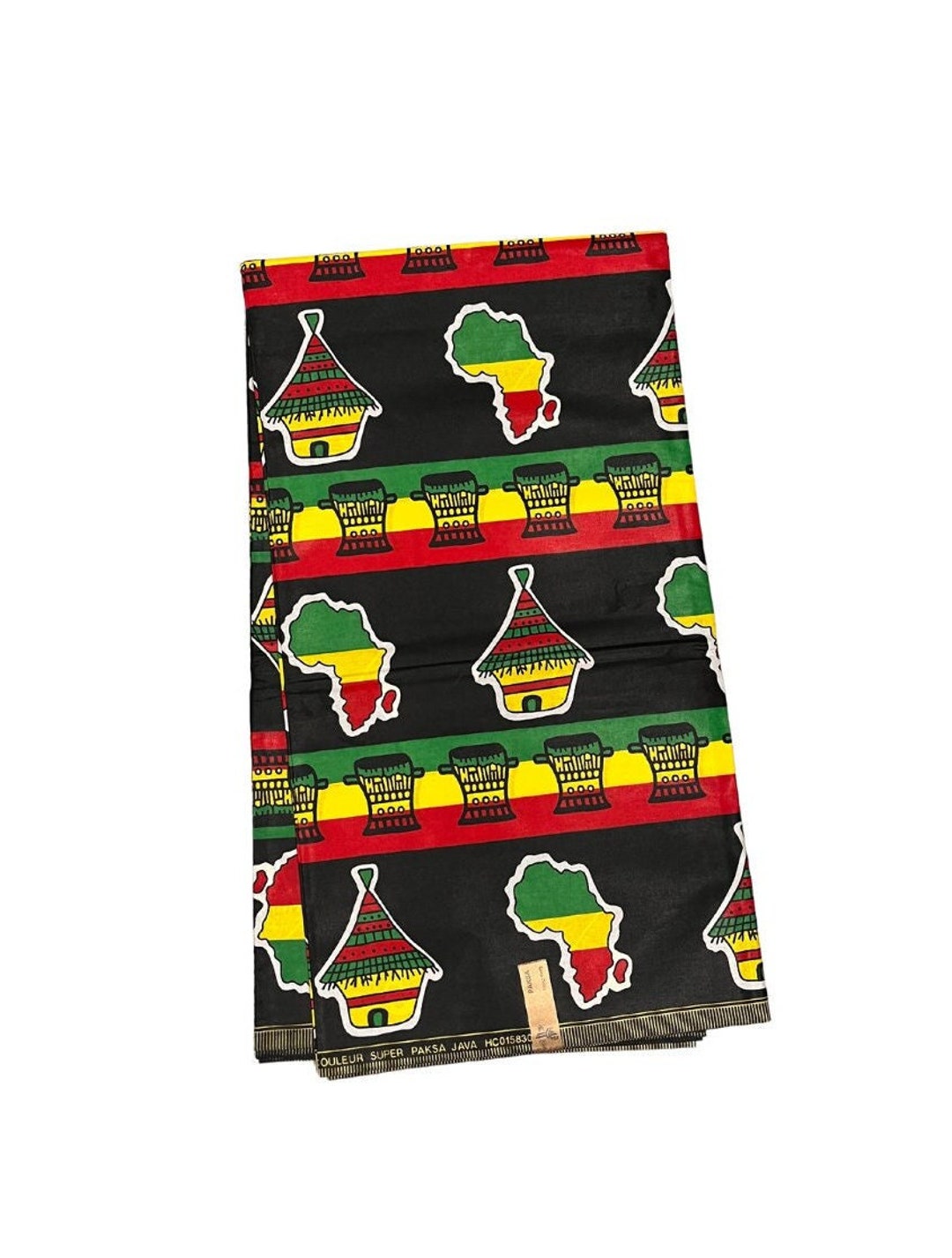 Africa Map Design African Print Fabric, Black History Month Fabric ...