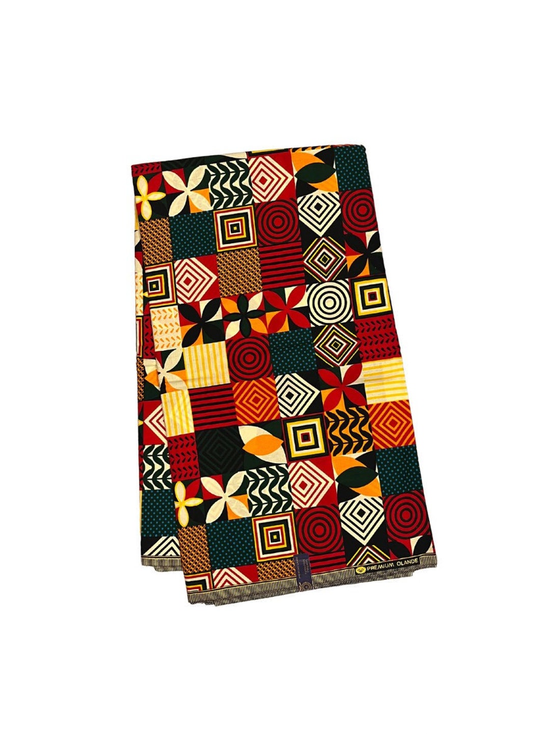 African Print Fabric by the Yard, Multicolour African Cloth, 100% ...