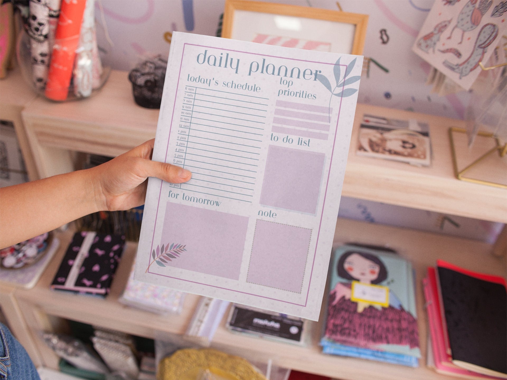 Daily Planner Instant Downloadable Planner, to Do List, Digital ...