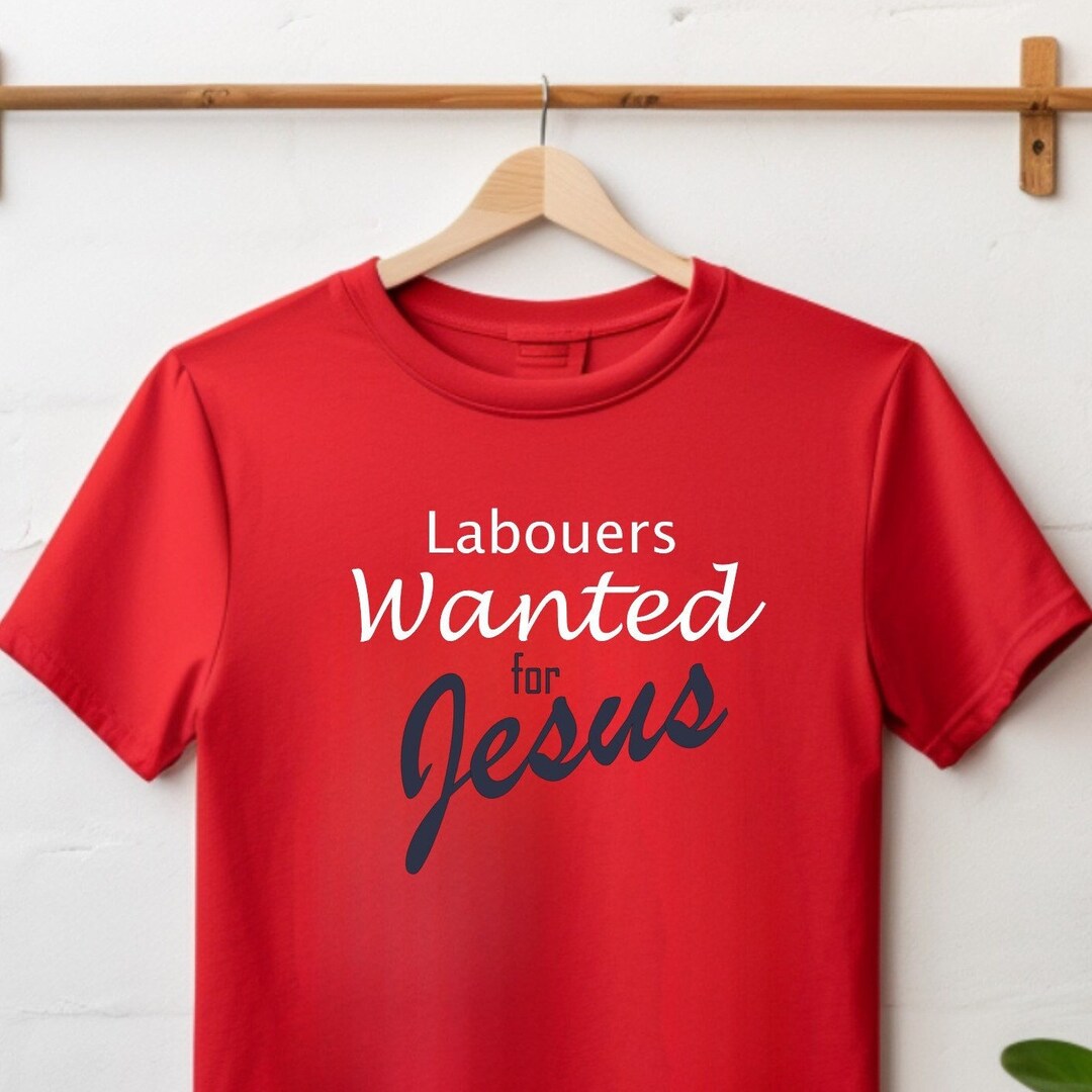 Labourers Wanted for Jesus on Front Matthew 9:37 KJV Scripture Verse on ...