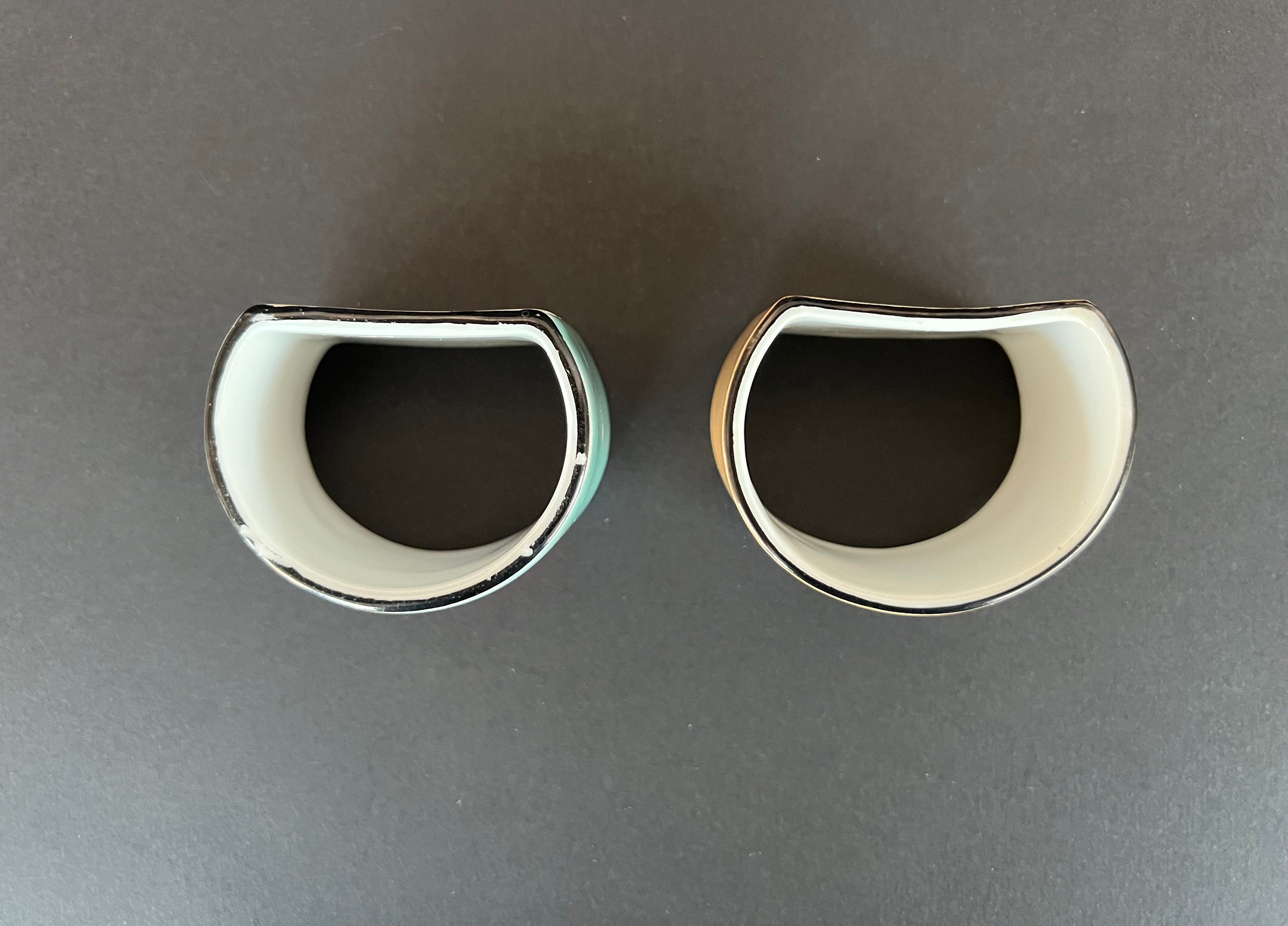 Vintage Noritake Art Deco Lusterware Napkin Rings, Woman & Man in ...