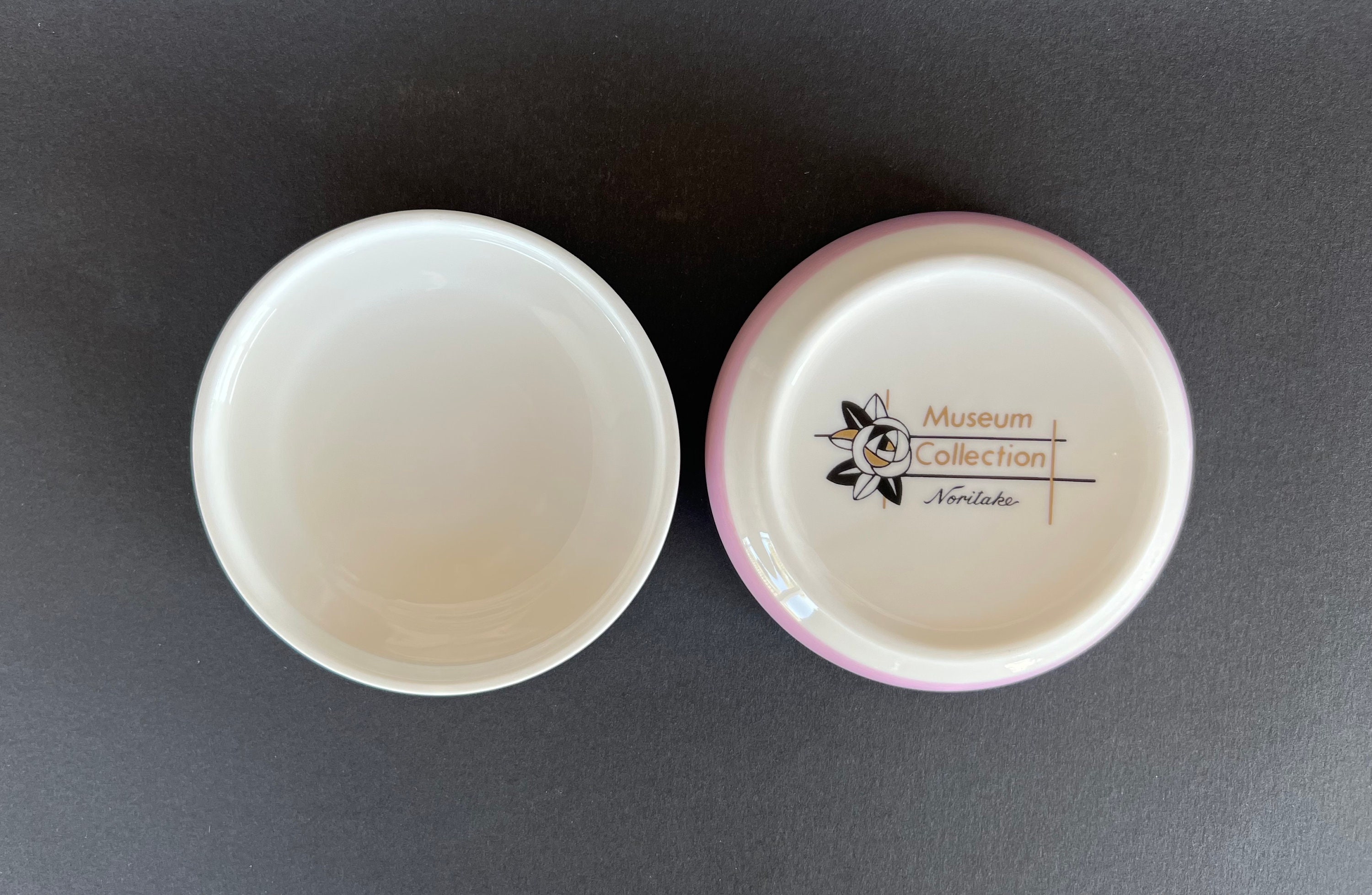 Vintage Noritake Art Deco Reproduction Lady Powder Puff Box Museum ...