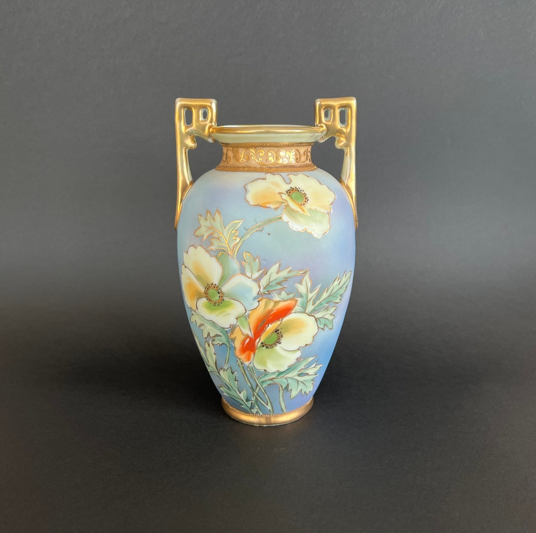 Antique Nippon Morimura Noritake Hand Painted Handled 8 - Etsy