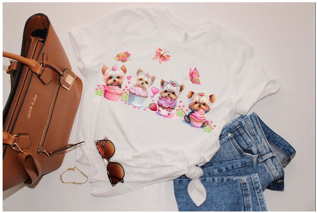 Sweet Yorkies in Cupcake Wonderland - Etsy