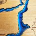 Shuswap Lakes Bathymetric Wood Map - Etsy