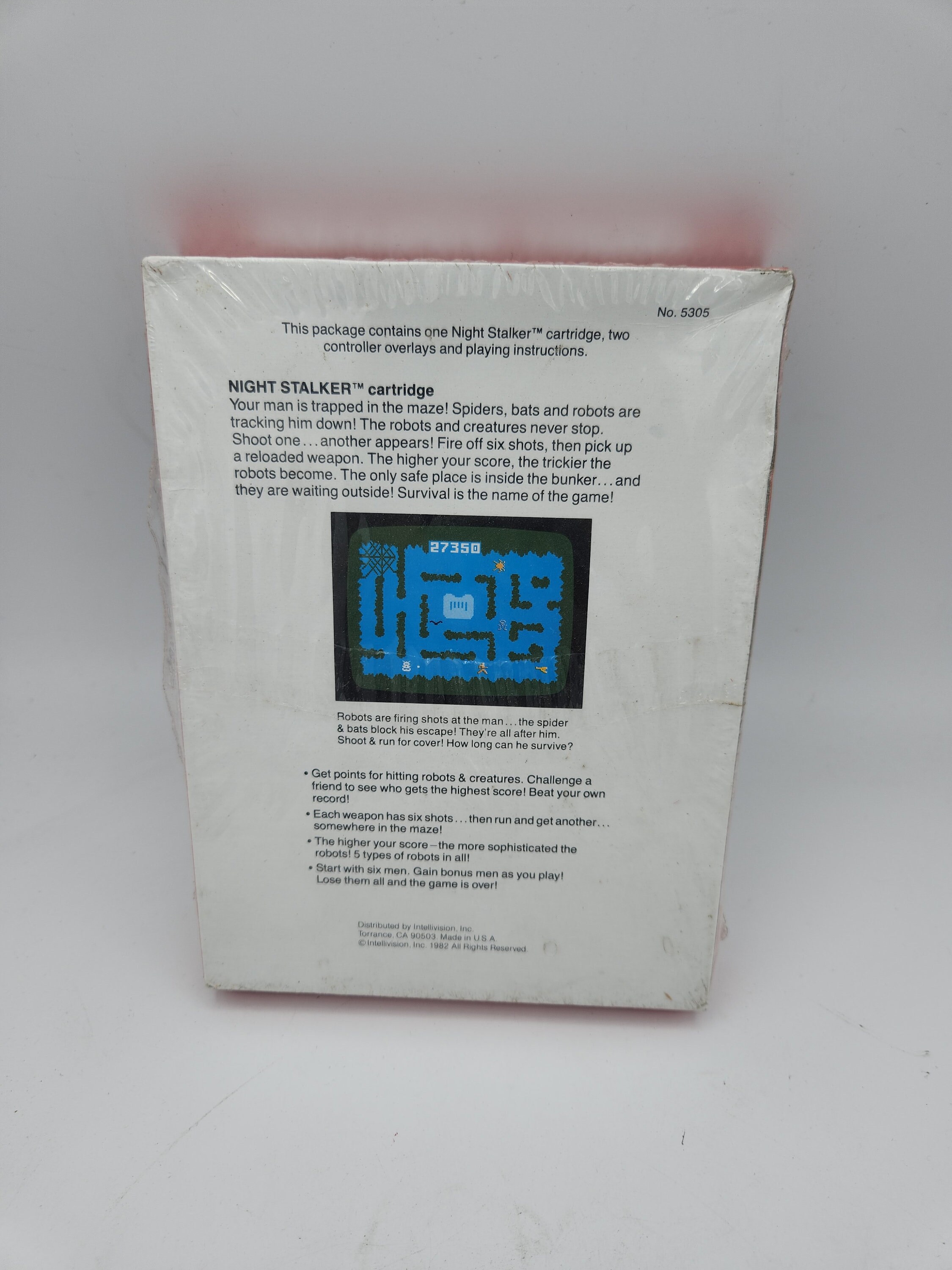 Mattel Intellivision Night Stalker Game 1982 New - Etsy