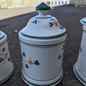 Set of 3 Pottery Jars Make in Italy - Etsy