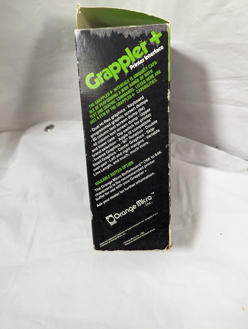 Vintage Orange Micro Grappler + Printer Interface Card for Apple - Etsy