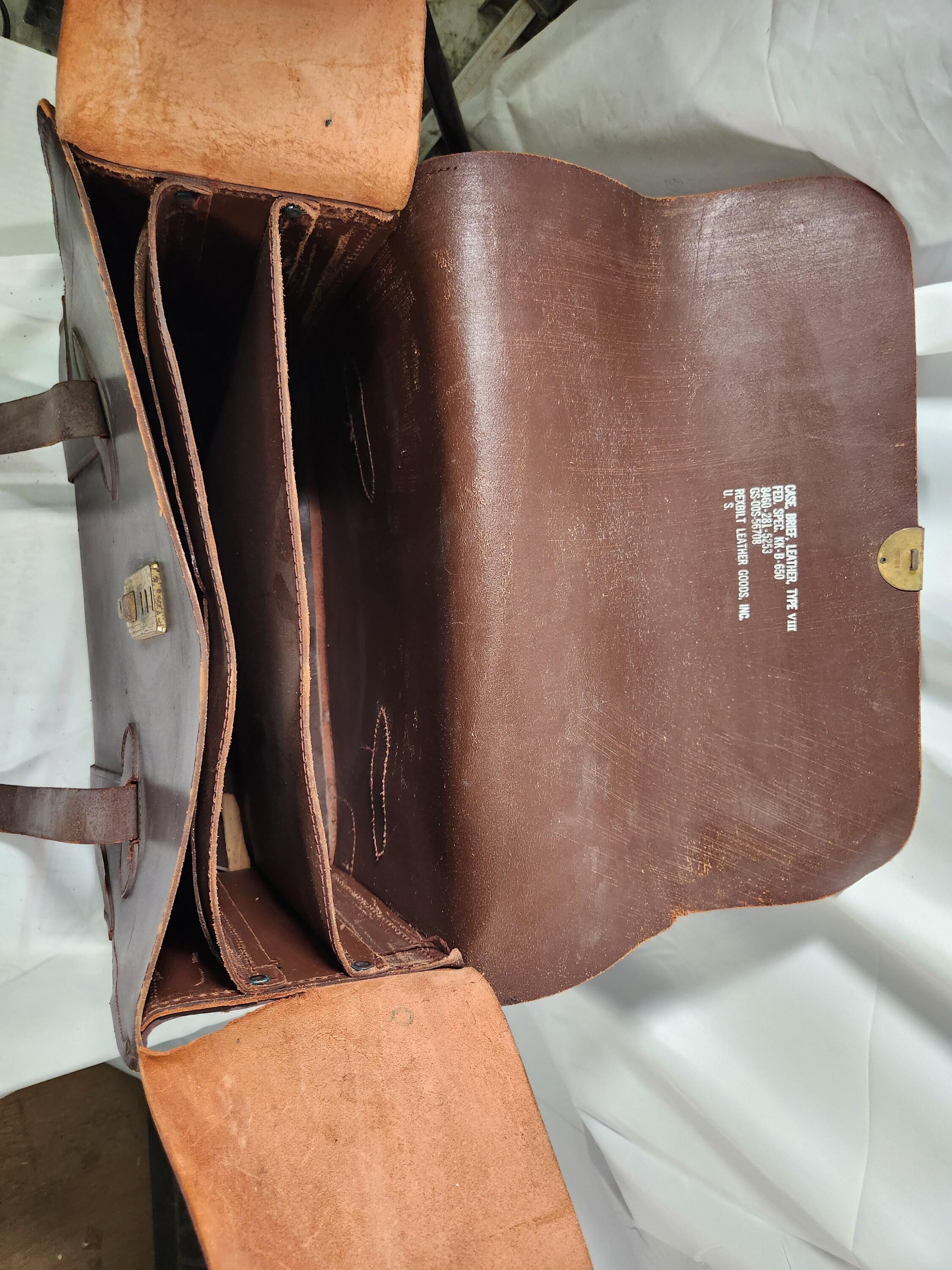 Rexbilt Leather Goods US Military Type VIII Leather Pilot Brief Case - Etsy