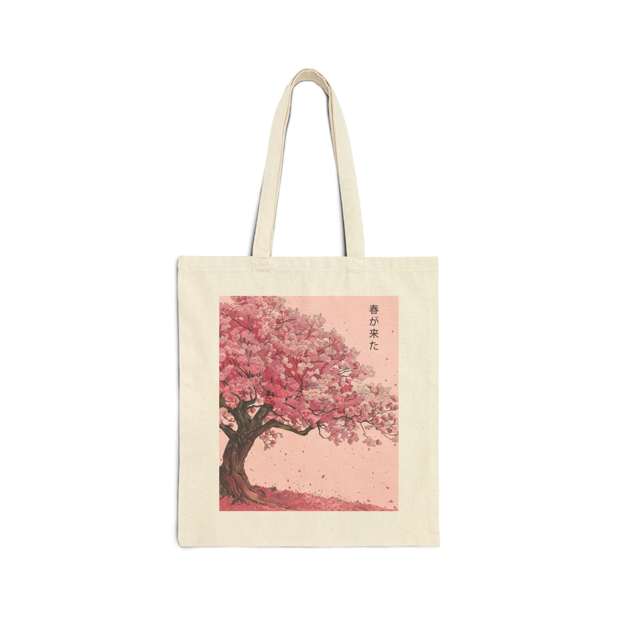 Pink Cherry Blossom Tree Tote Bag Cute Tote Bags, Book Bags, Pink Tote ...