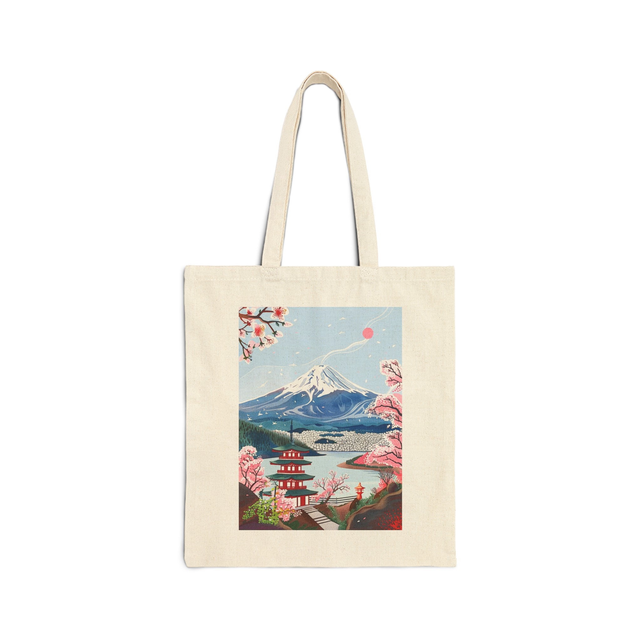 Cozy Mount Fuji Japan Tote Bag Aesthetic Tote Bags, Cute Tote Bags ...