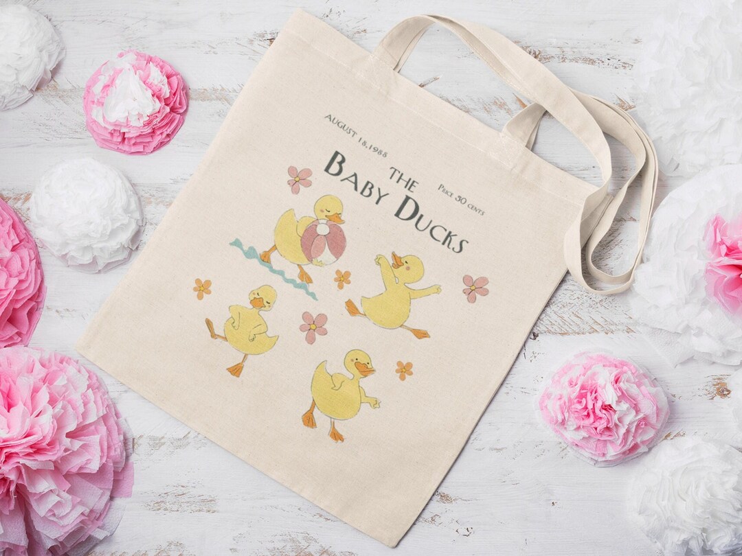 Baby Duck Tote Bag Silly Ducks, Silly Baby Duck Tote Bag, Cute Tote ...