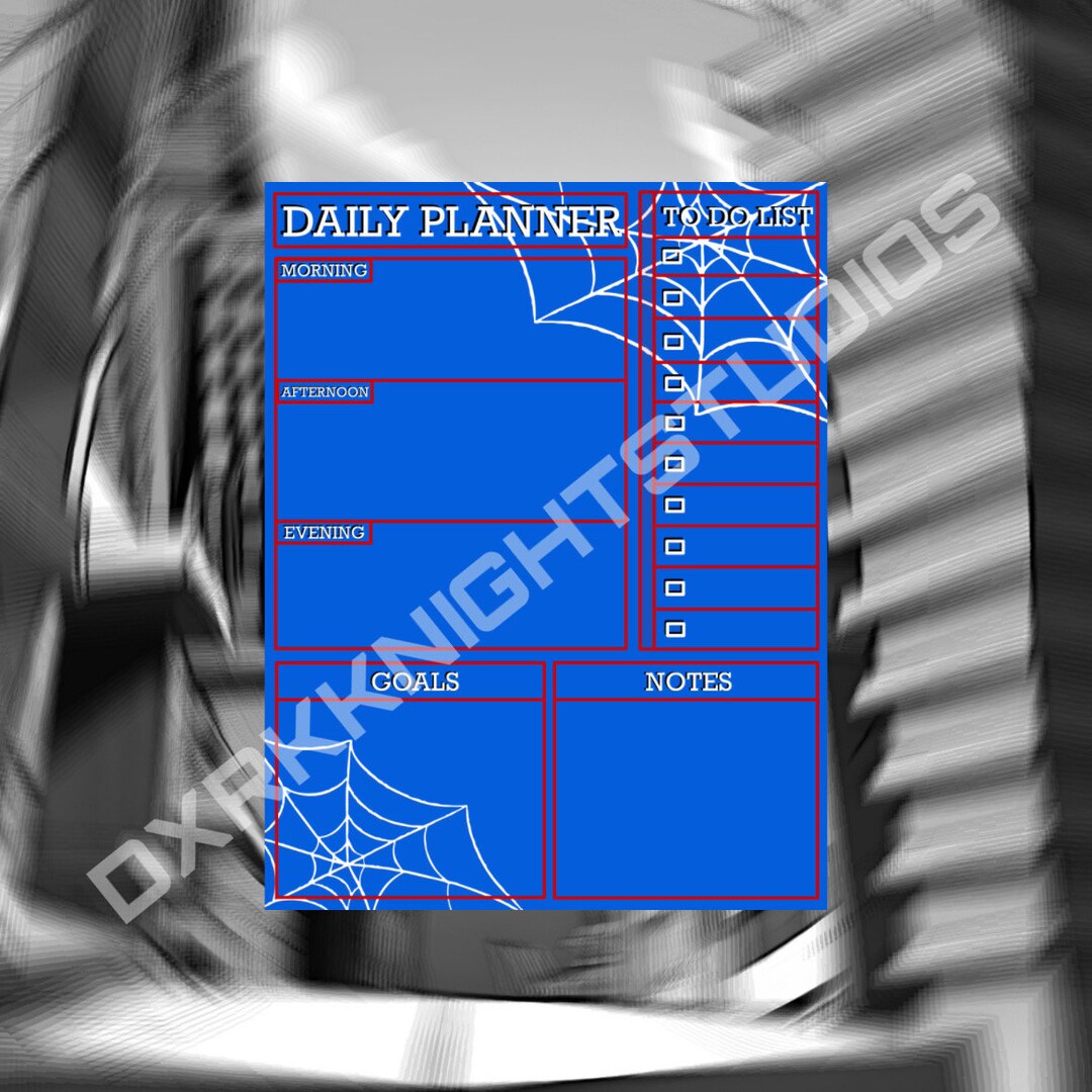 Superhero Planner Planner Page Daily Planner Planner for - Etsy