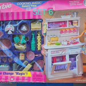 Vintage Mattel Barbie Toy Sets: Furniture, Nursery, Kitchen, School ...