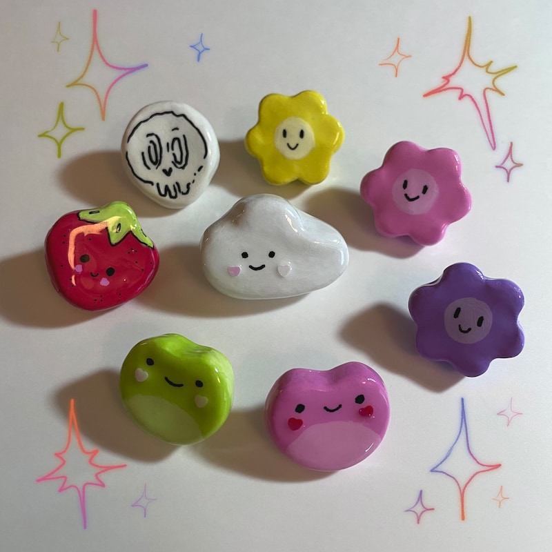 Clay Pins - Etsy
