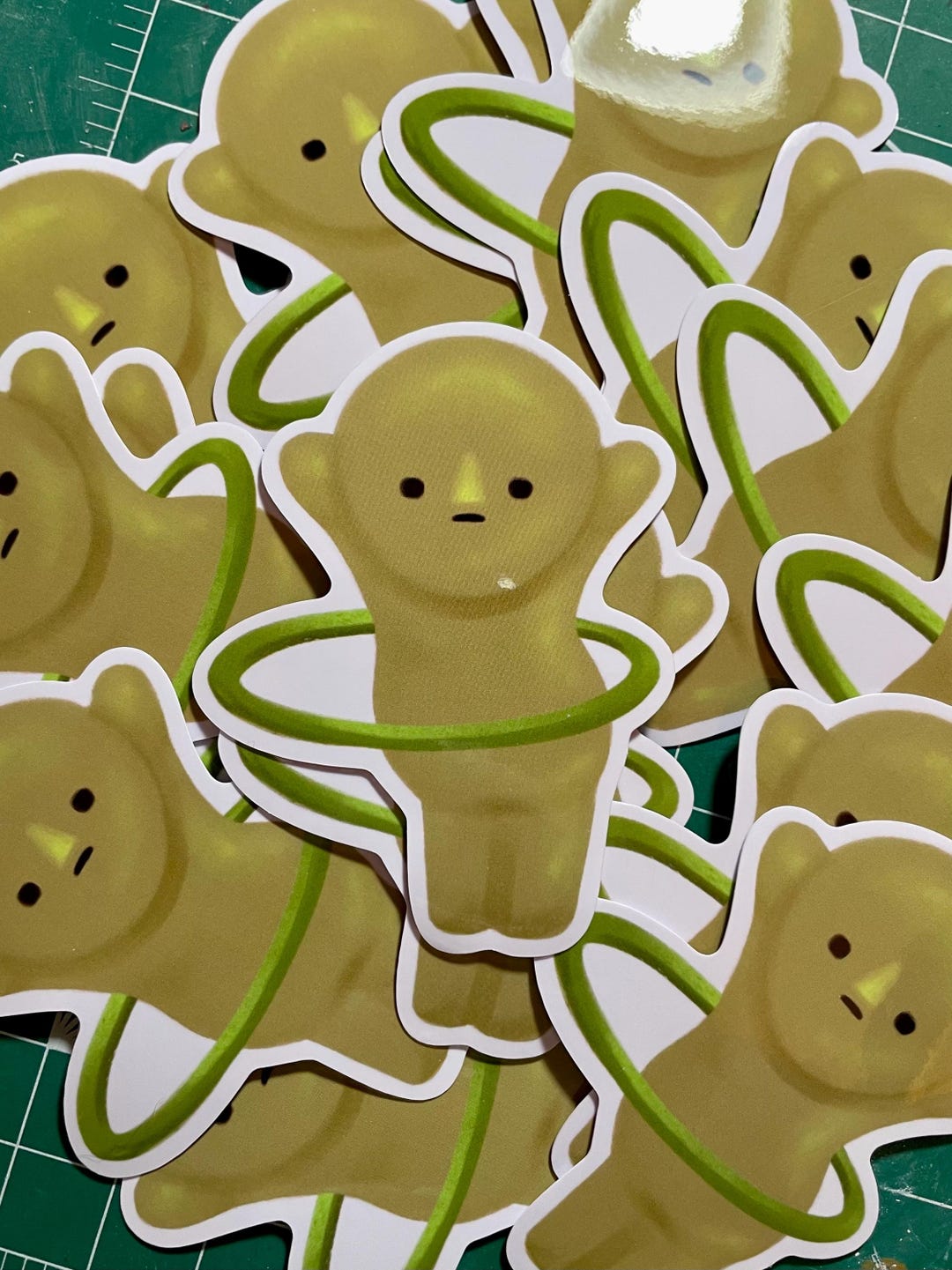 Hula Hoop Smiski Sticker | Gloss, Vinyl, Waterproof - Etsy