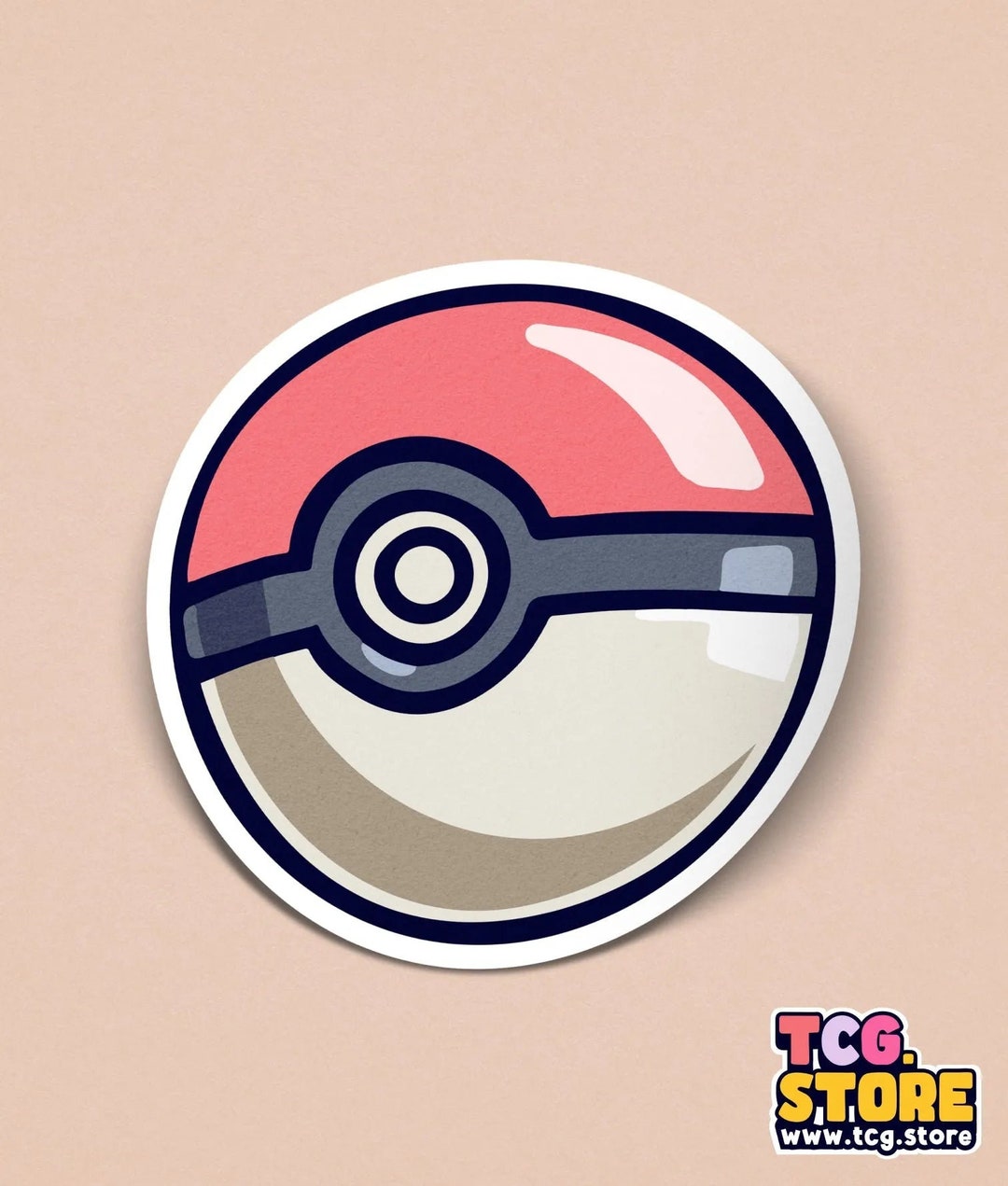 Pokemon Pokeball Sticker Pokemon Vinyl Sticker Matte - Etsy