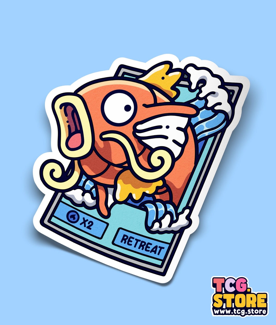 Magikarp Pokemon Card Sticker - Etsy