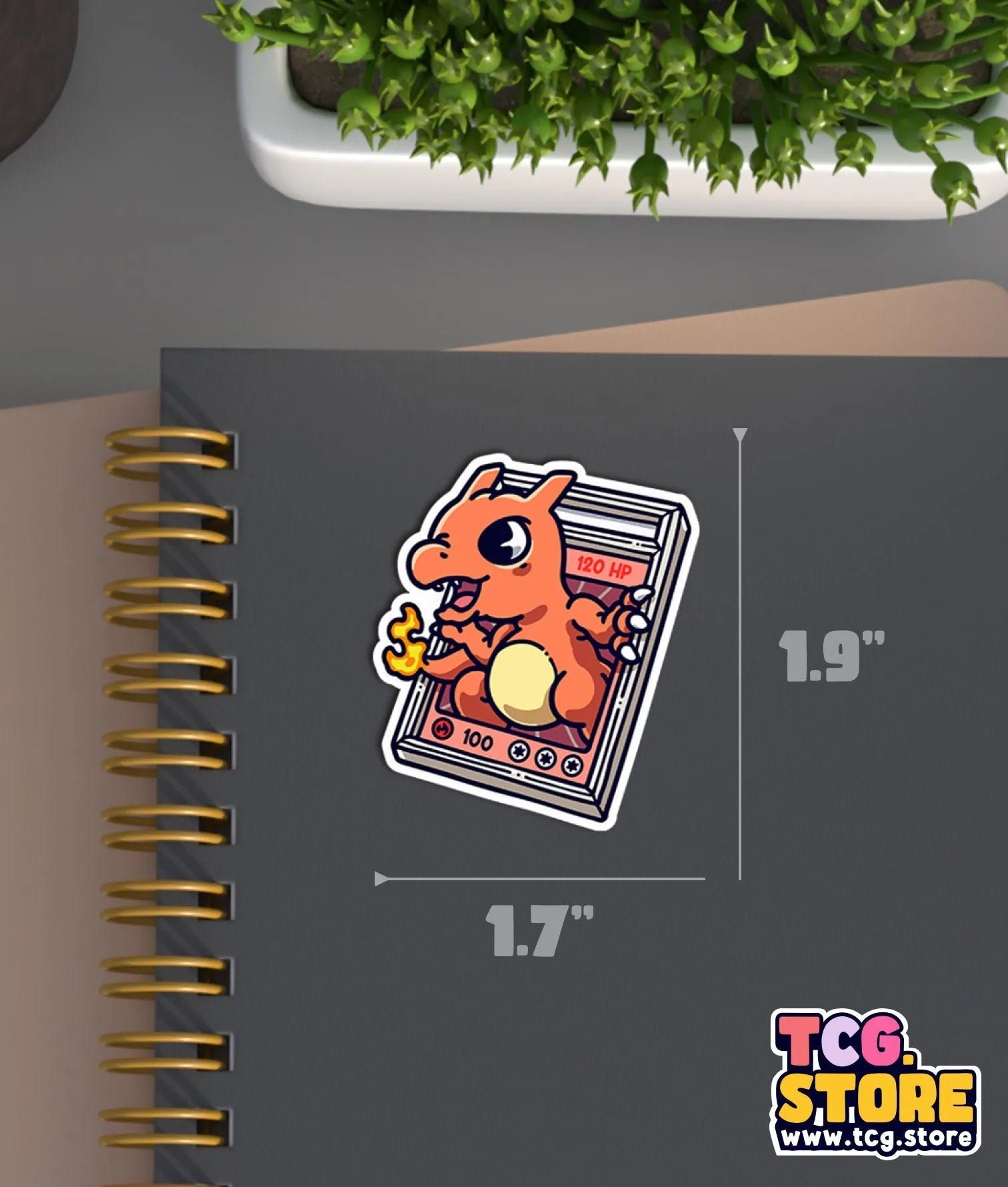 Charizard Pokemon Sticker: Graded Slab Pokemon Vinyl Sticker Matte ...