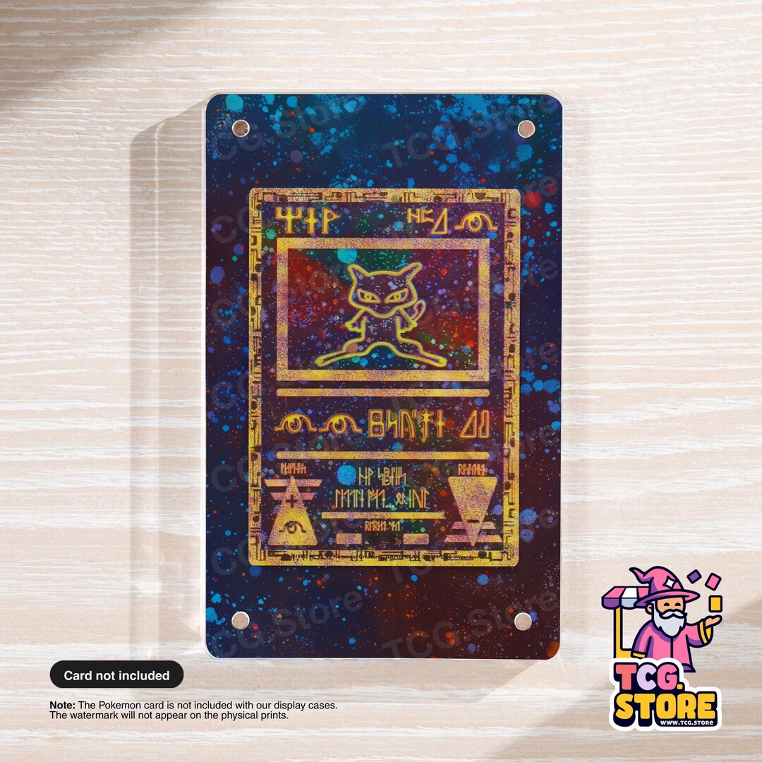 Ancient Mew | Pokémon Custom Extended Artwork Display Case - Etsy