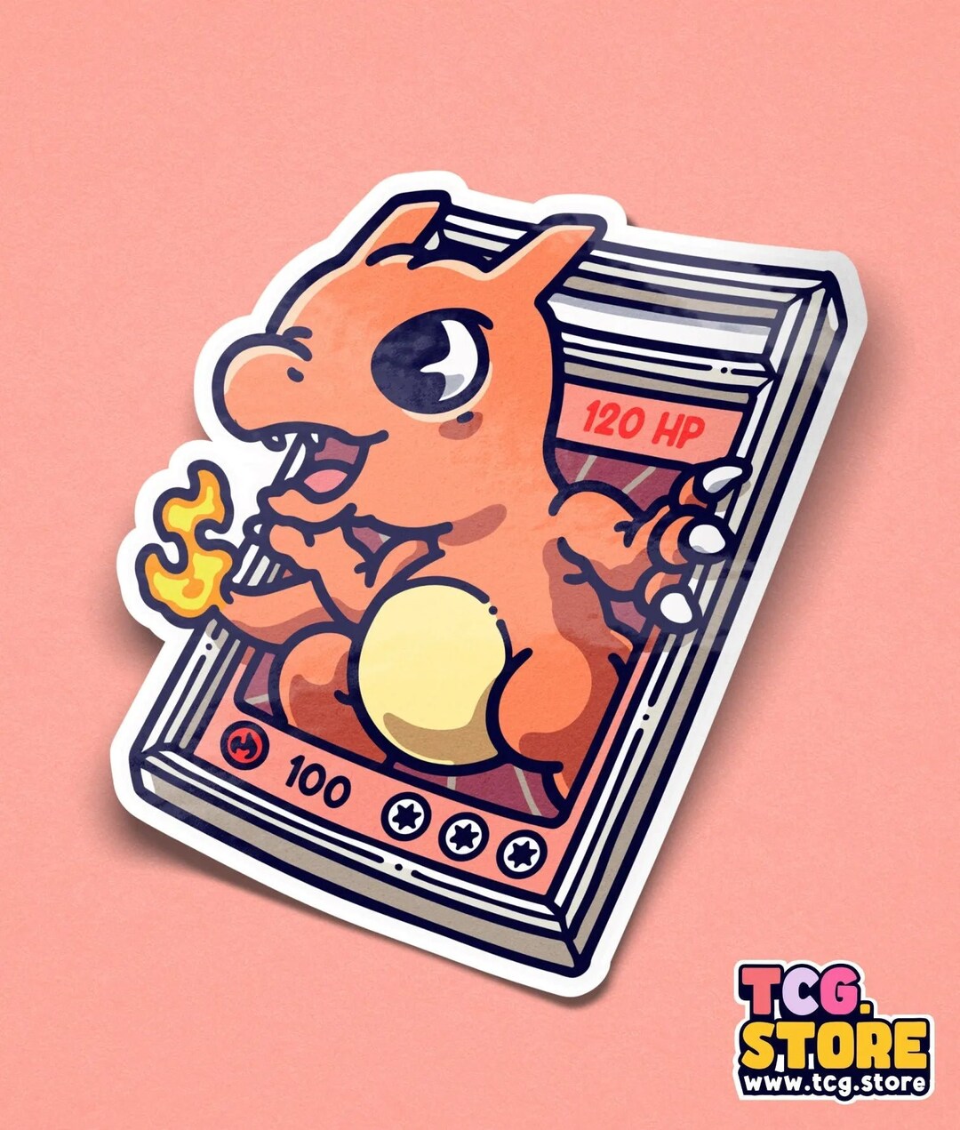 Charizard Pokemon Sticker: Graded Slab - Etsy