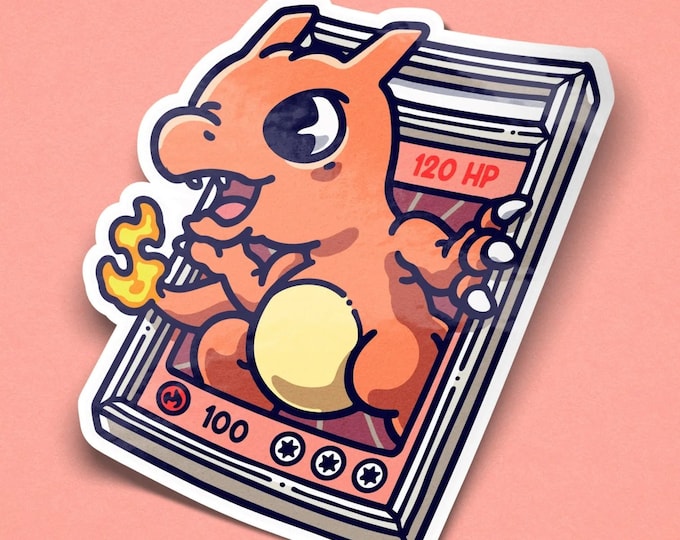 Charizard Pokemon Sticker: Graded Slab Pokemon Vinyl Sticker Matte ...