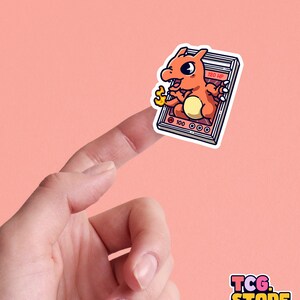 Charizard Pokemon Sticker: Graded Slab Pokemon Vinyl Sticker Matte ...