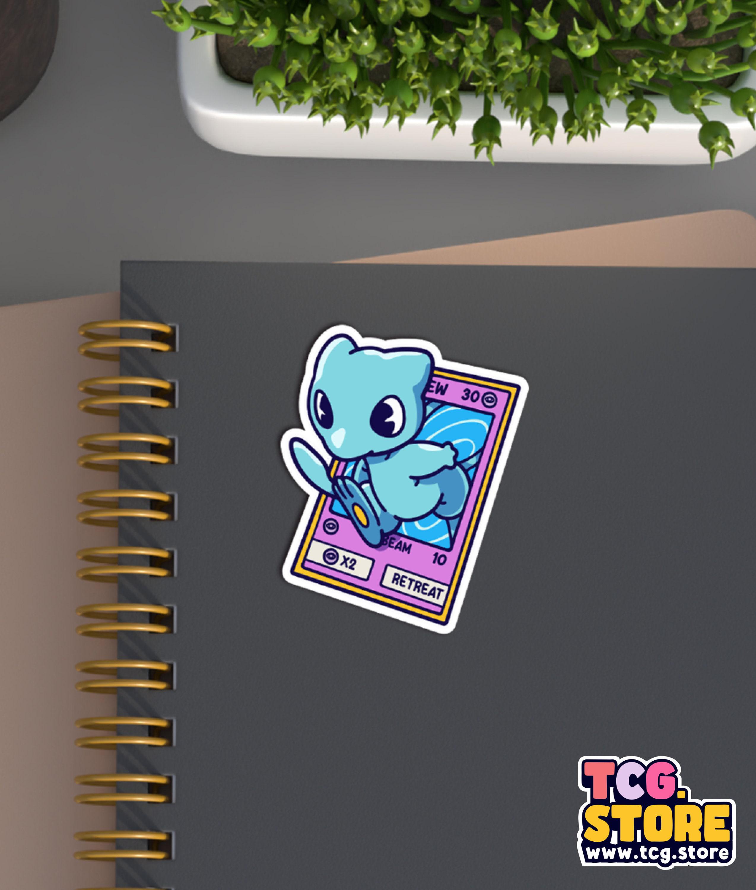 Shining Mew Vinyl Sticker, Pokemon Matte Sticker - Etsy