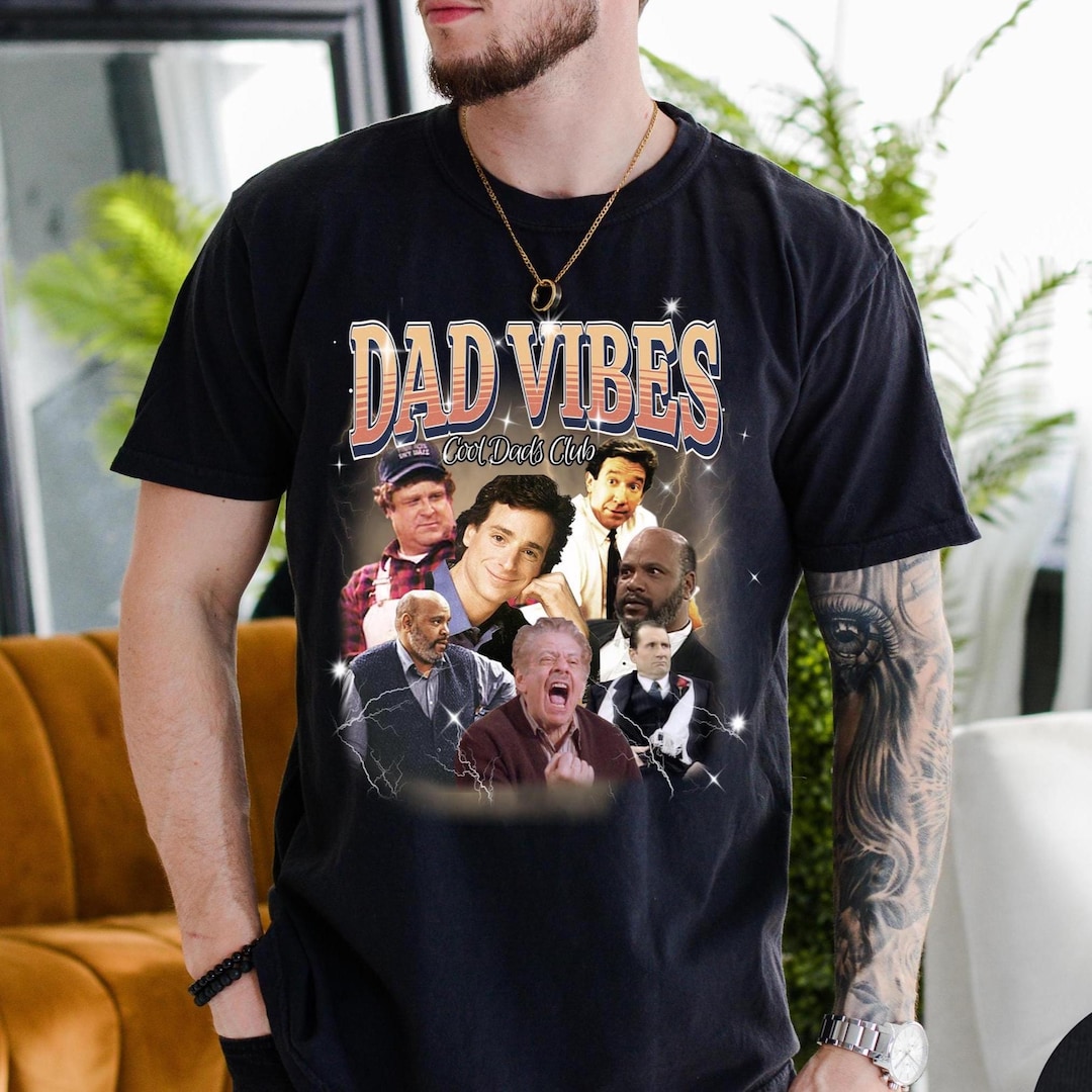 Vintage 90's Dad Vibes Shirt, Comfort Colors® Retro Dad Life T-shirt ...