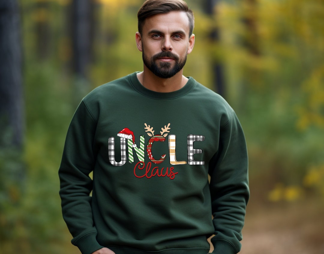Christmas Uncle Claus Sweatshirt Funny Uncle Claus Shirt Xmas Gift for ...