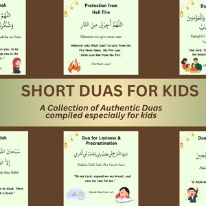 Dua Cards for Kids, Islamic Flashcards, Ramadan Activities for Kids ...