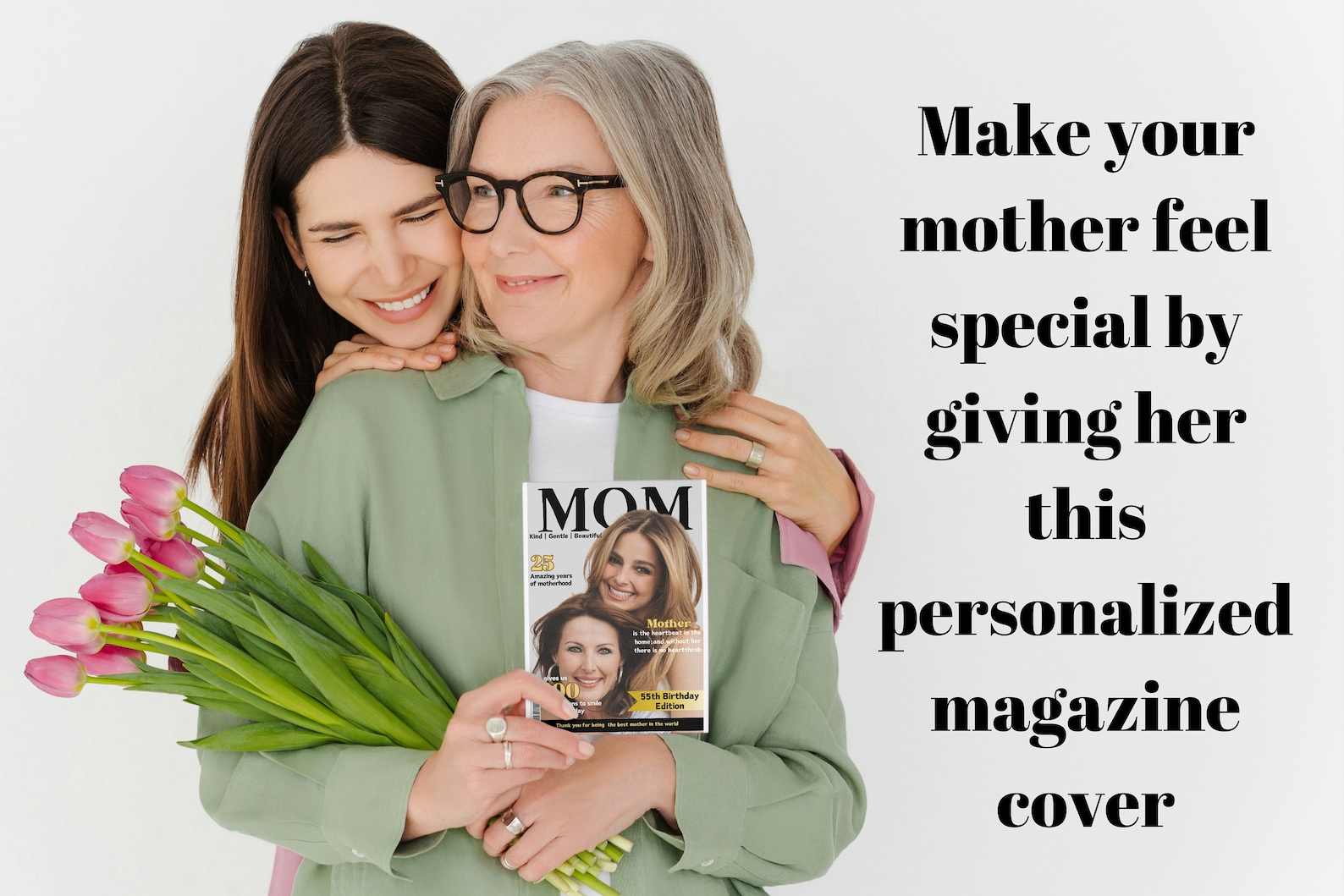 MOM Magazine Cover Template, Mothers Day Gift, Birthday Gift for Mom ...
