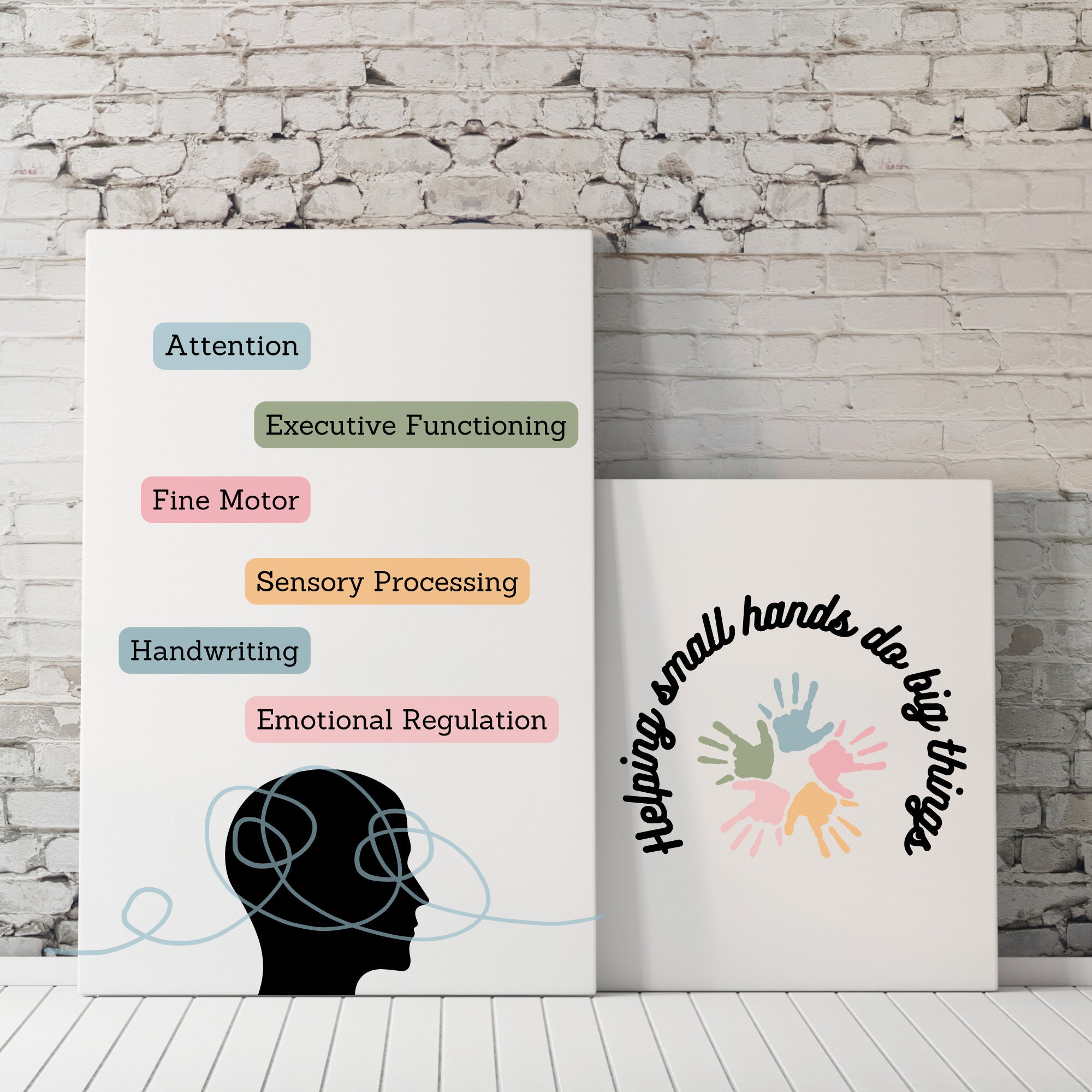 4 Occupational Therapist UNFRAMED Decor OT Office Poster School Therapy ...