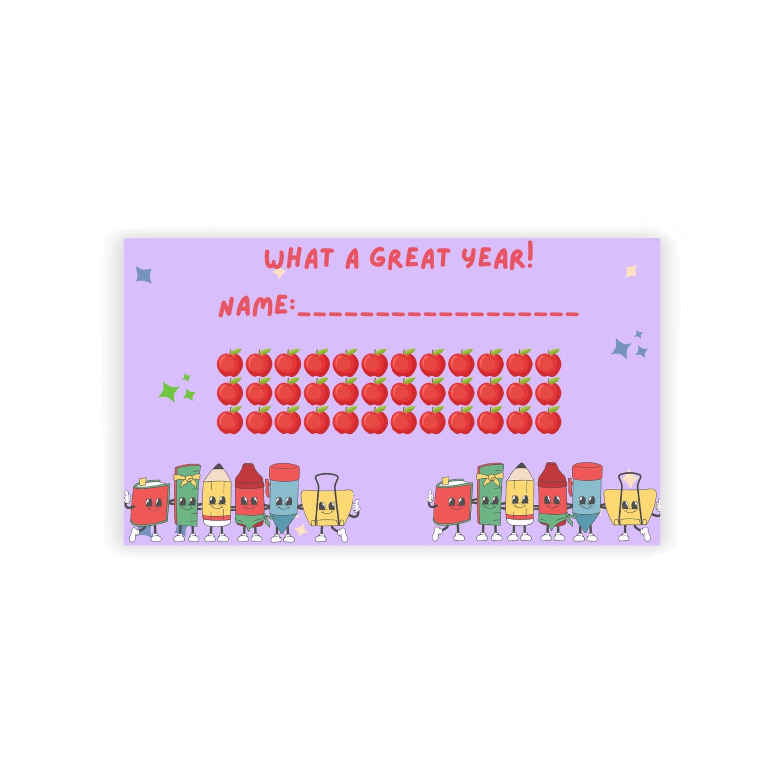 End of Year Reward Card for Classroom Behavior Management Teacher's ...