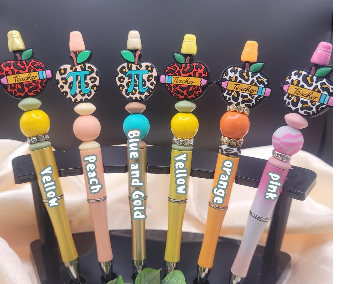 Beaded Teacher Pen Teacher Gift Idea Math Teacher Gift Custom Pens Pen ...