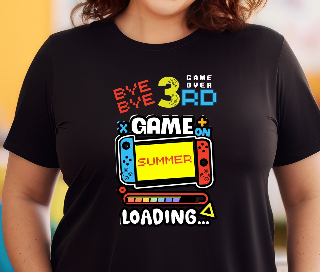 Bye Bye 3rd Grade Video Game Last Day of School Tee, Third Grade School ...