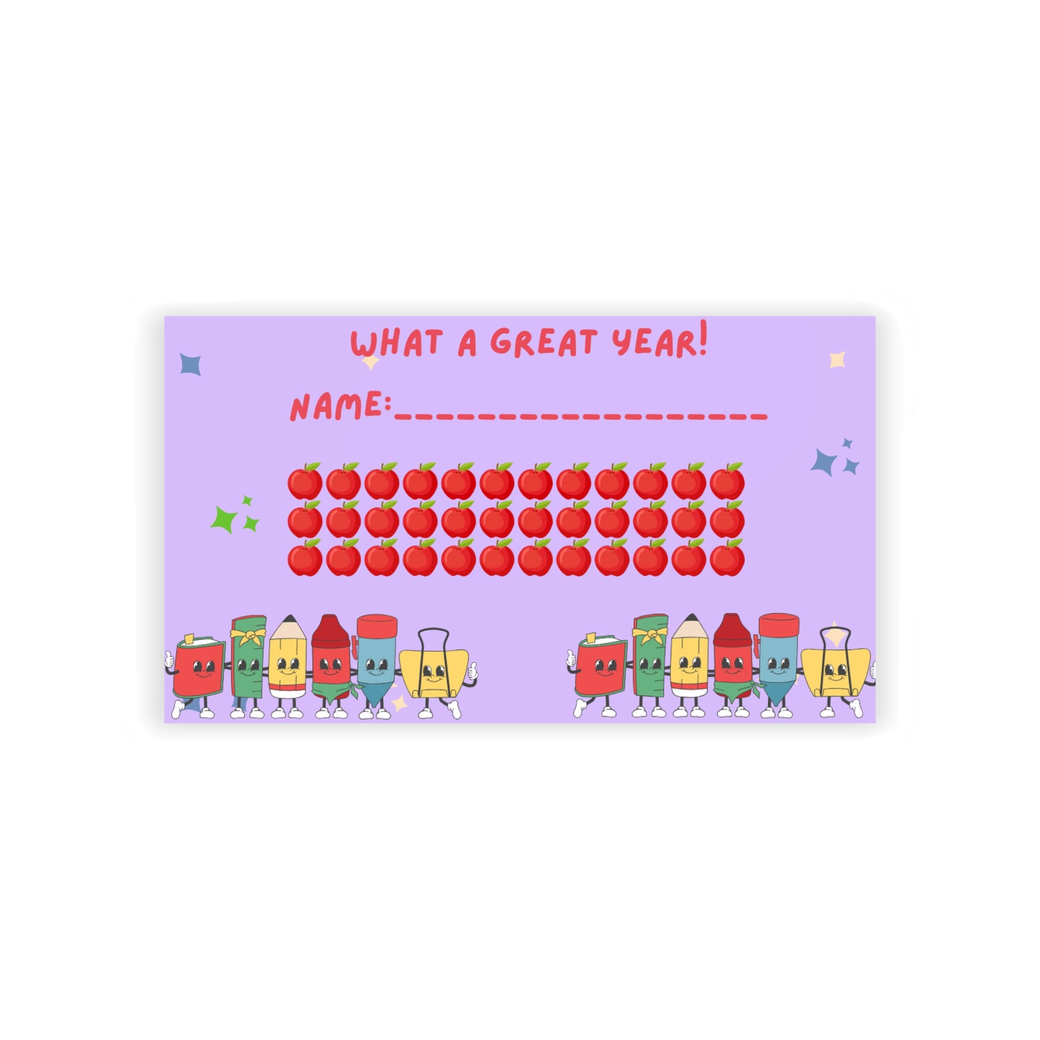 End of Year Reward Card for Classroom Behavior Management Teacher's ...