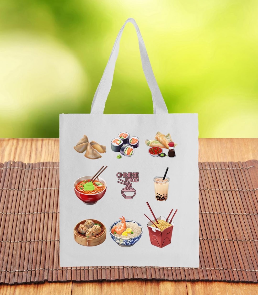 Chinese Food Takeout Tote Bag: Asian Foodie Gift - Etsy