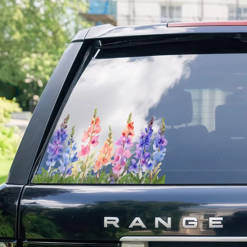 Floral Car Decals - Etsy
